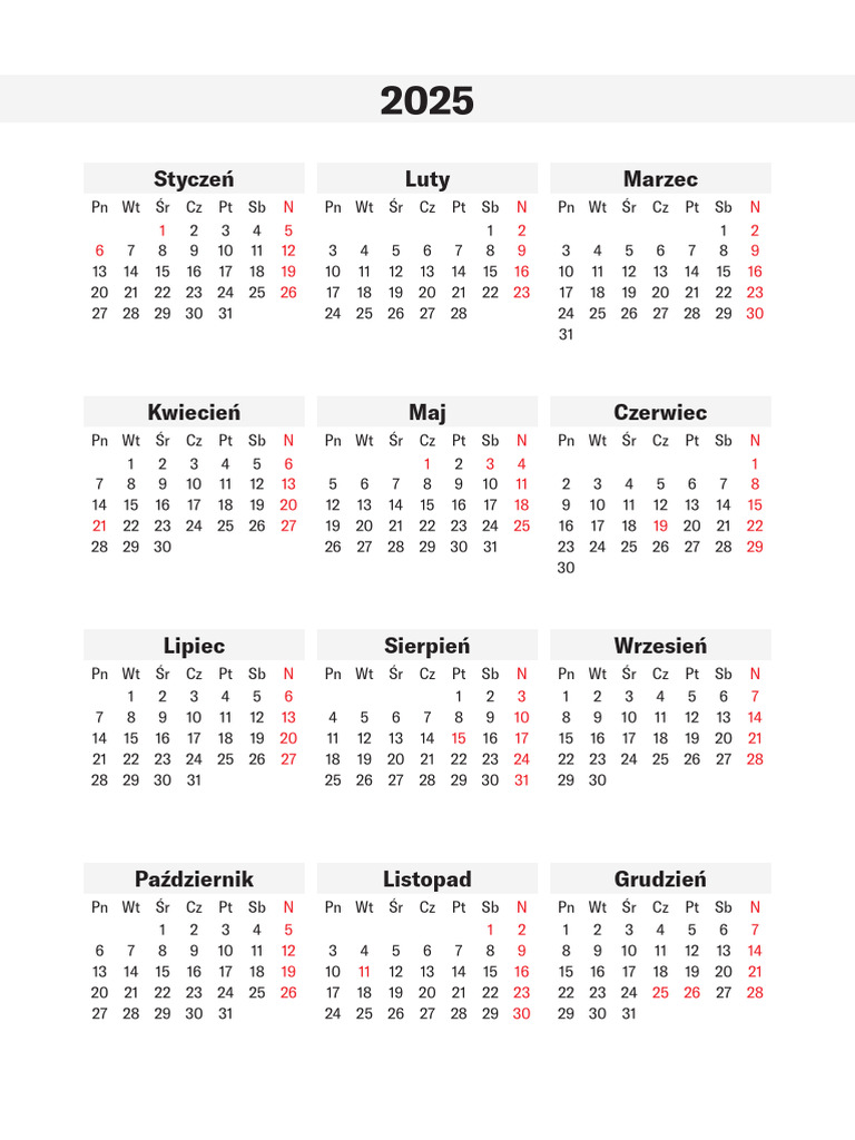 DMT Kalendarium Kalendarze Listkowe 2025 55x85 Pion TEXT | PDF