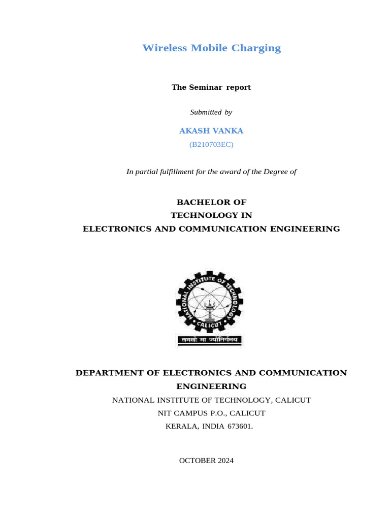 Akash Seminar Report Final One | PDF | Rectifier | Inductor