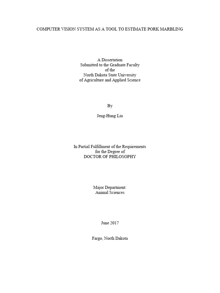 Computer Vision System As A Tool To Estimate Pork Marbling Pdf Regression Analysis Statistics