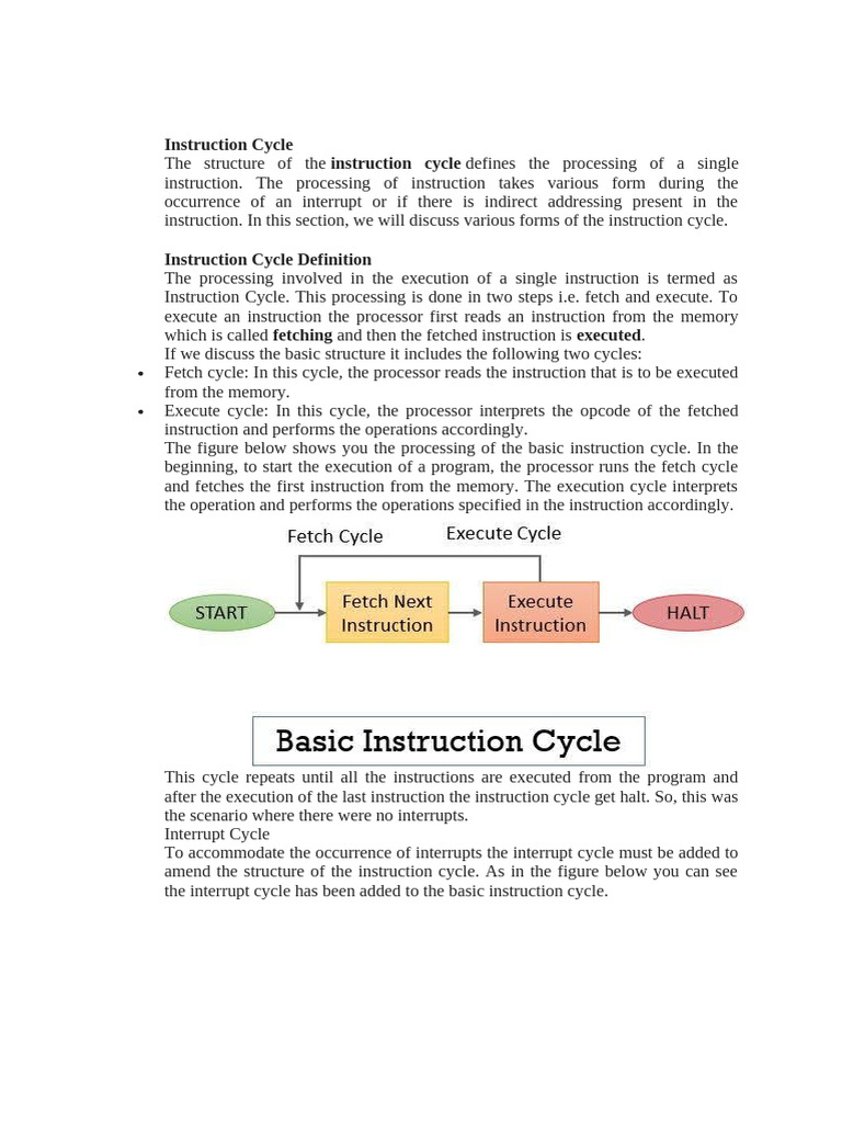 Understanding the Instruction Cycle | PDF | Central Processing Unit ...