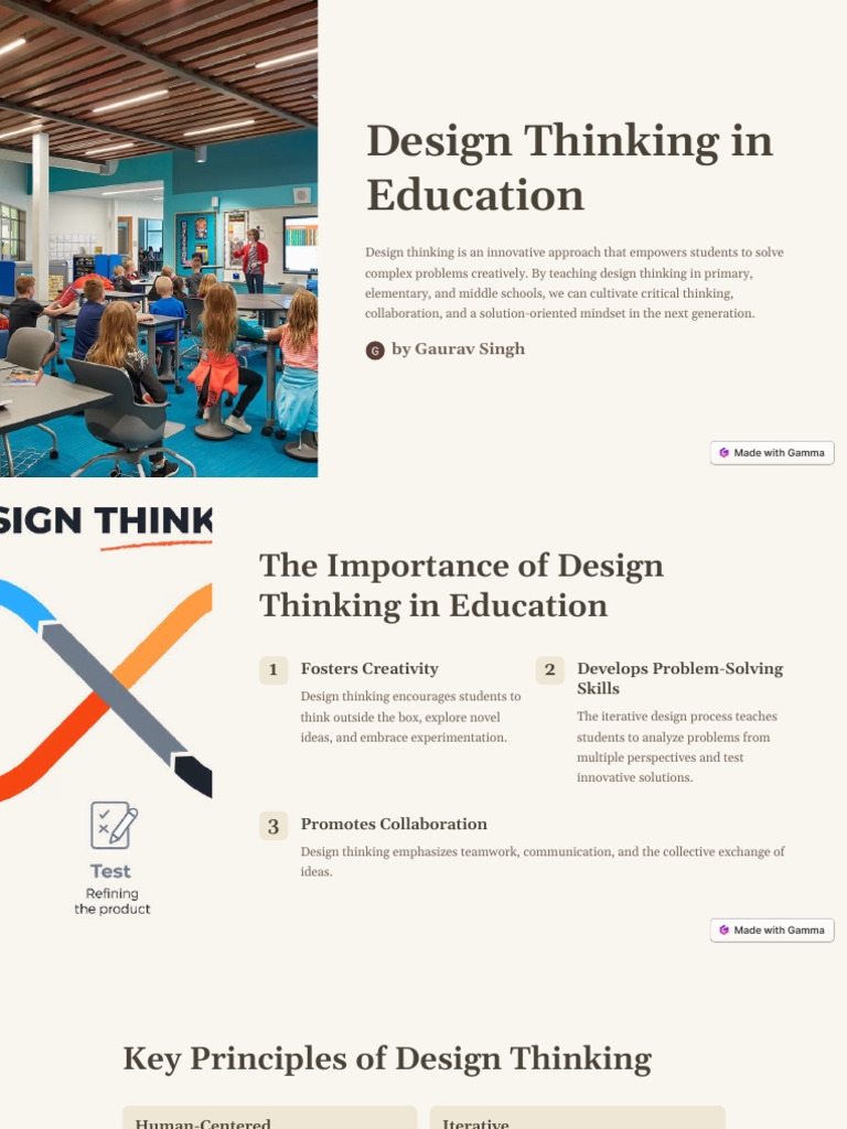 Design Thinking in Education | PDF | Design Thinking | Creativity