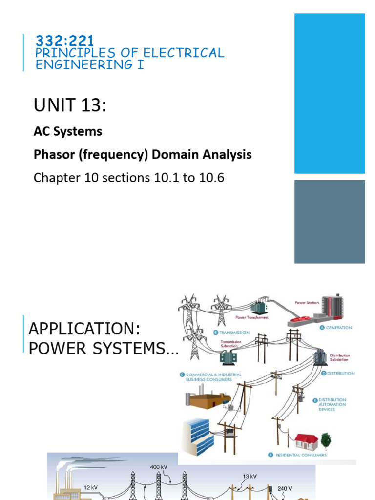 Fa24 (332-221) Unit 13 Lec | PDF | Root Mean Square | Ac Power