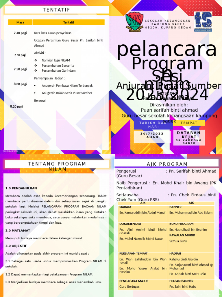 Buku Program Nilam SKKS 2023 | PDF