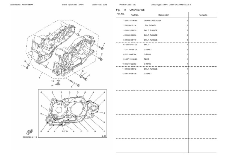 XP500 TMAX CRANKCASE (1) | PDF