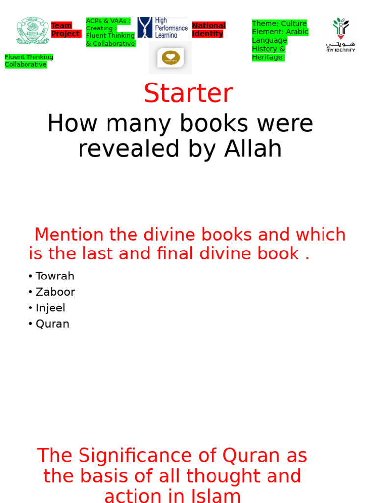 The Significance of Quran As The Basis of | PDF | Quran | Islam