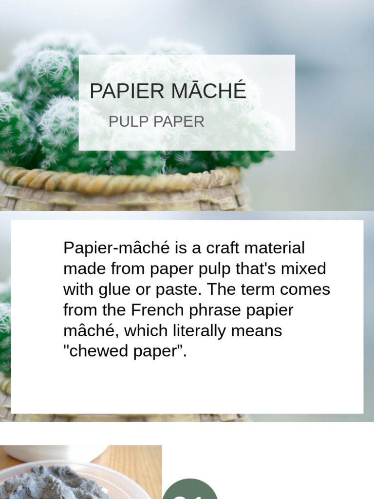 Presentation On Pepier Māché | PDF