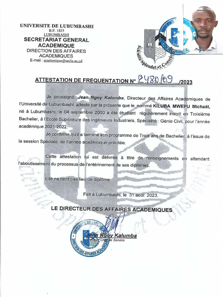 Kiluba Mwepu Michael | PDF