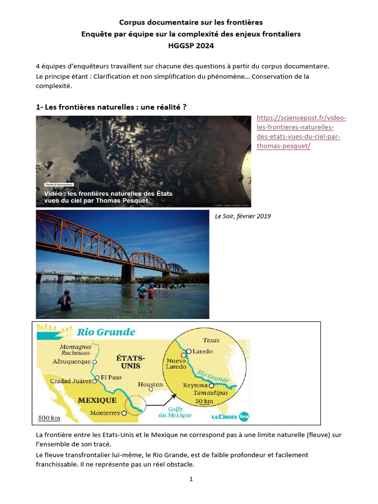 Migrants et frontières : enjeux complexes | PDF | Les États-Unis | Canada