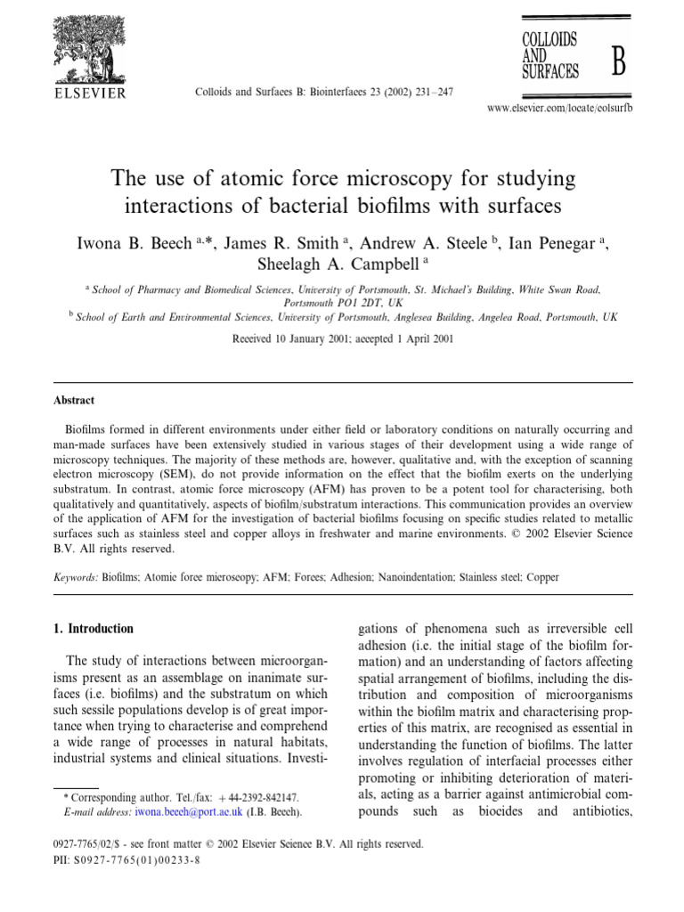 Beechetal2002_The use of atomic force microscopy for studying ...