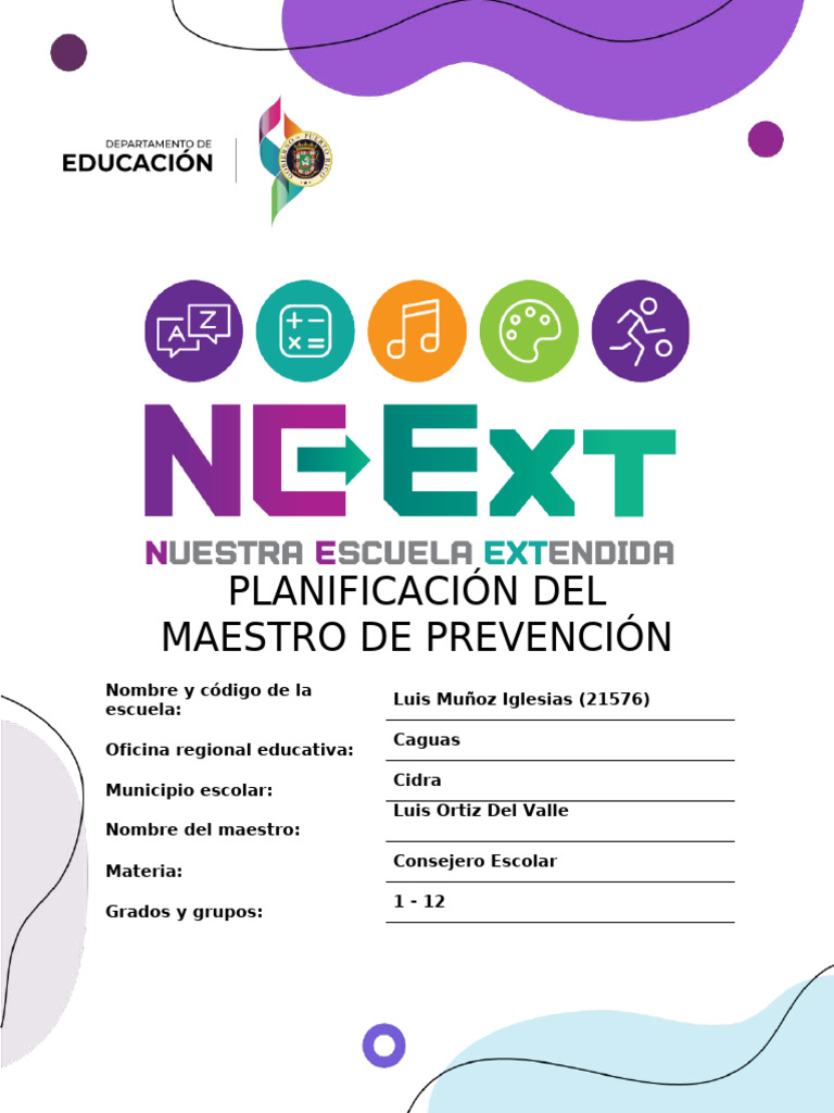NEEXT 2025 Titular | PDF | Escuelas | Planificación