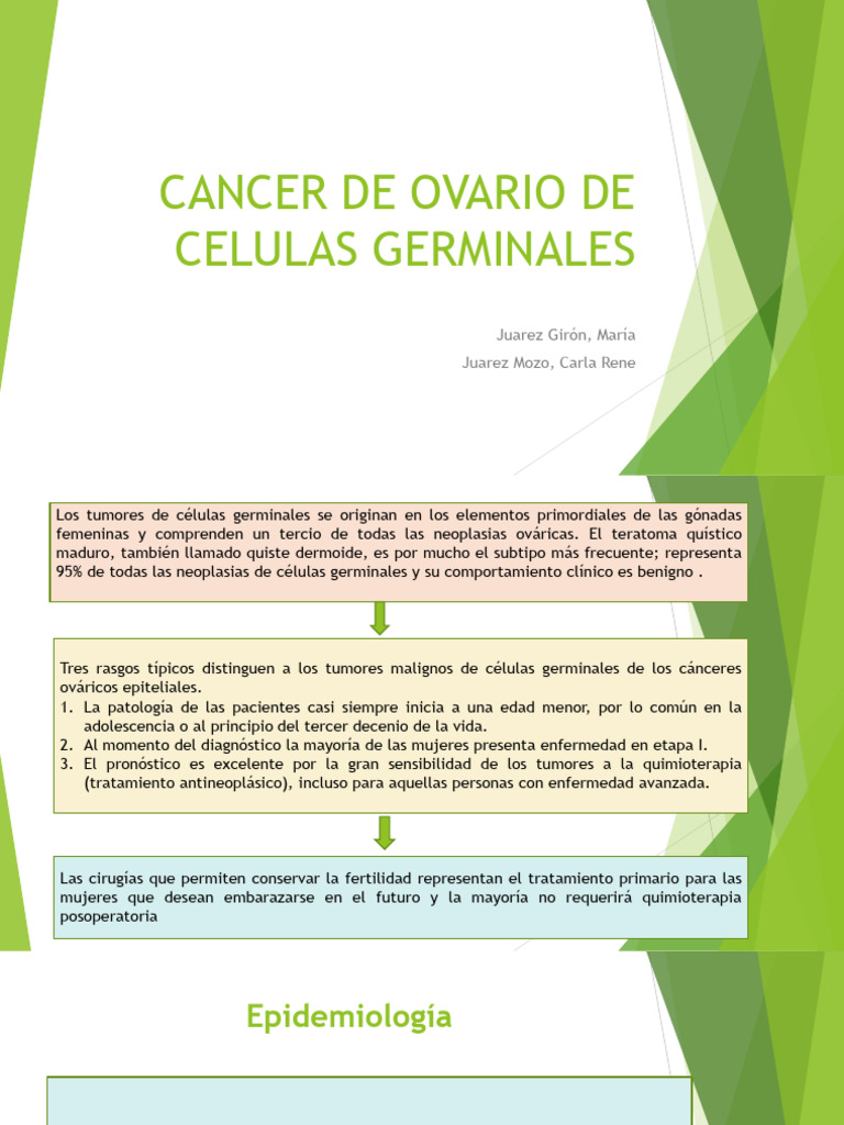 CANCER DE OVARIO DE CELULAS GERMINALES (1) | PDF | Neoplasias | Ovario