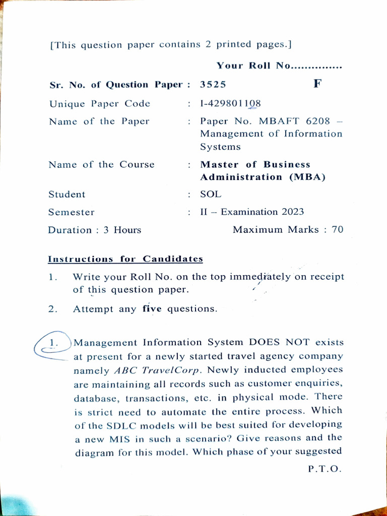 Sem-2 All Questions Paper Sol - DU-1-1 | PDF