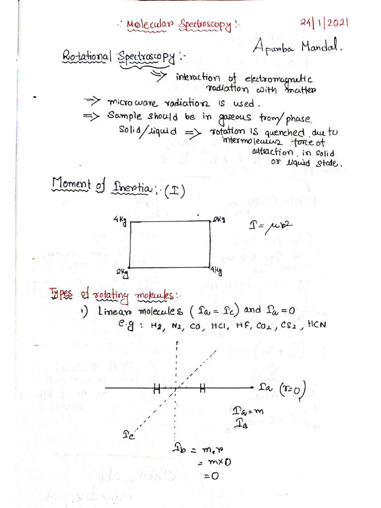 Molecular Spectroscopy Jchem | PDF