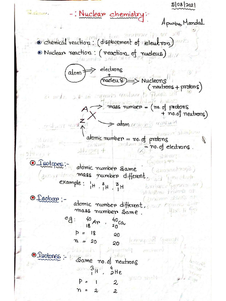 Nuclear Chemistry | PDF