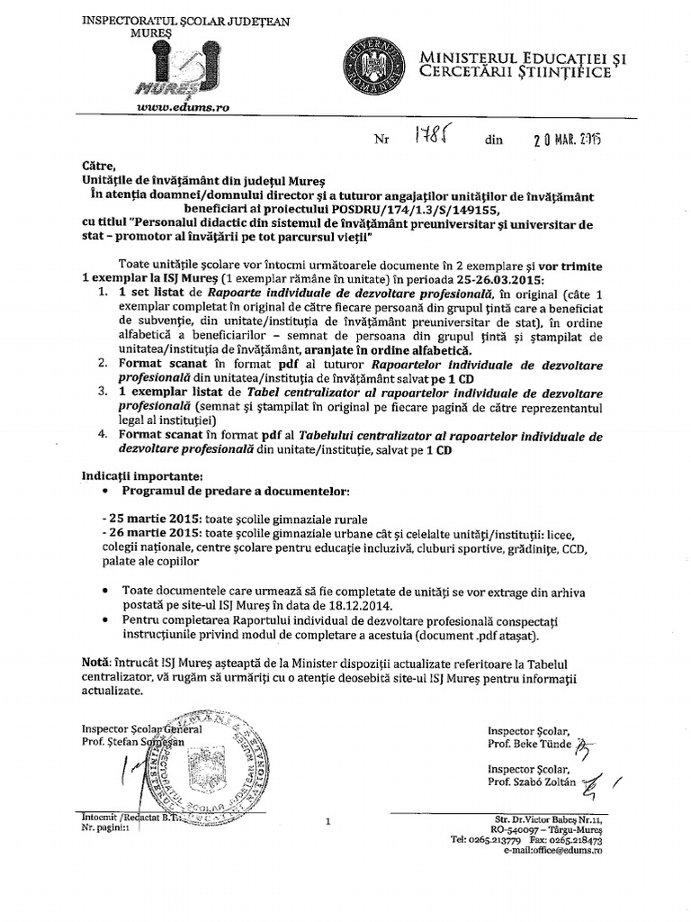 Rapoarte Individuale PT 150 Euro 20 Martie 2015 | PDF