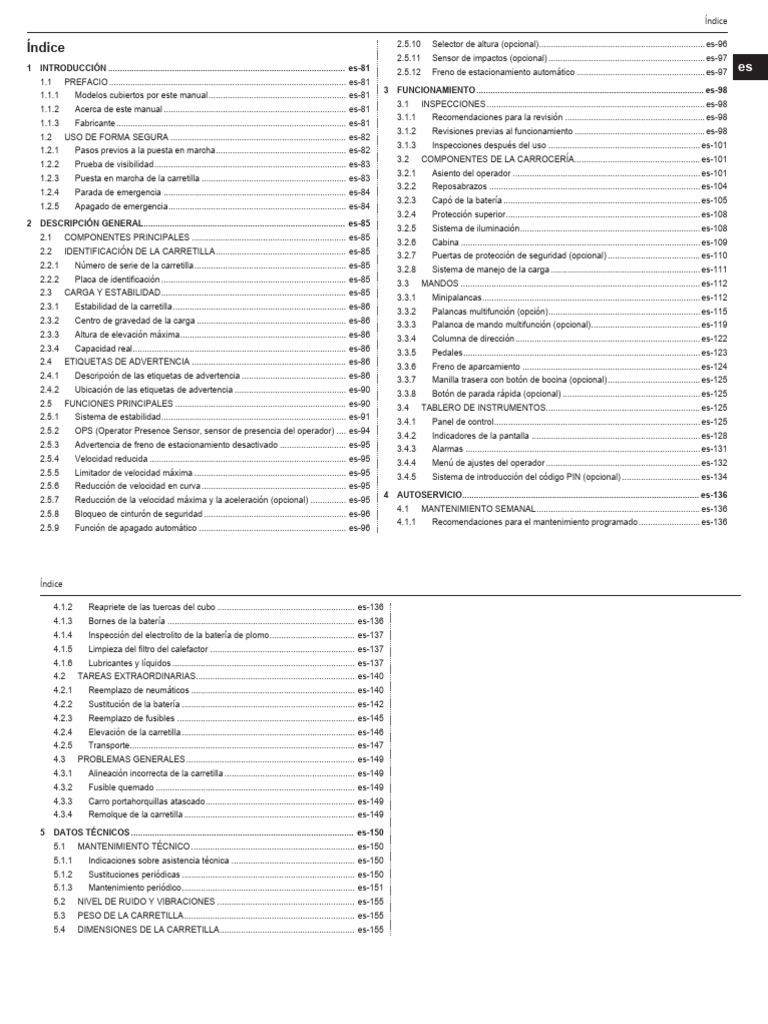 Manual Operario Electricas 1.5-2.0t | PDF | Máquina elevadora