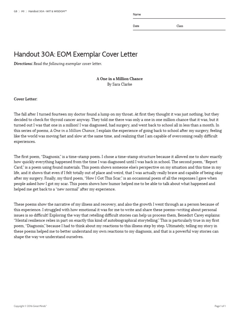 WW Insync G8 M1 L30 StudentHandout30A | PDF | Psychology