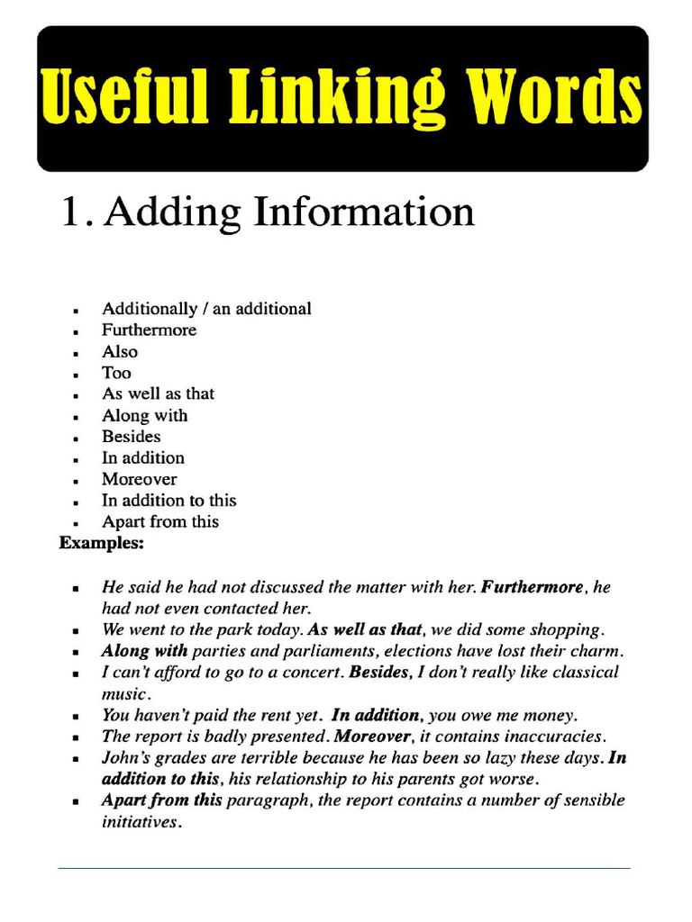Speaking (1) Useful Words | PDF