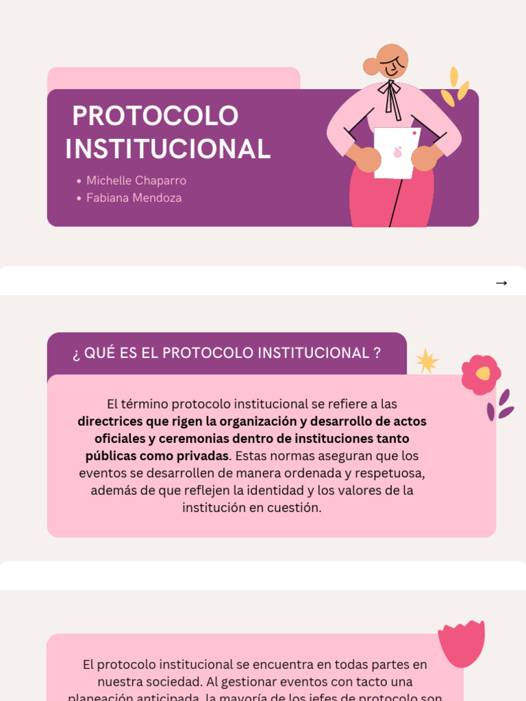 Protocolo Institucional: Directrices Clave | PDF | Planificación | Etiqueta