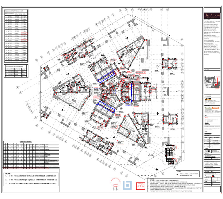 Arbour-Ar-Sz-Bs-101.1 - R3 - B-1 Floor Plan (Part 1) SP MP T-E 13.01.25 | PDF