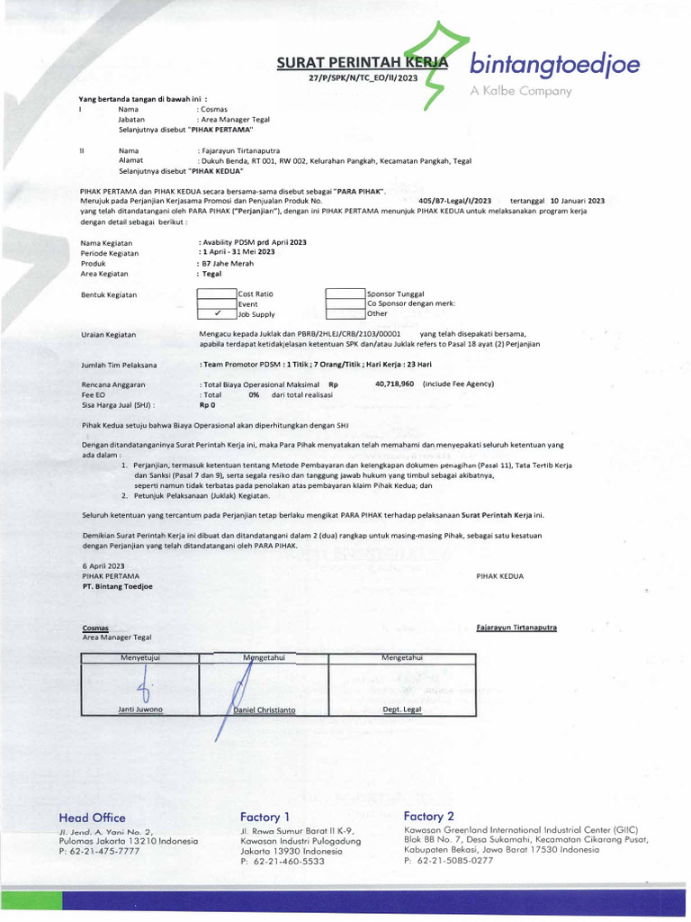 SPK Availabiliy POSM PRD April 2023 - Impro | PDF