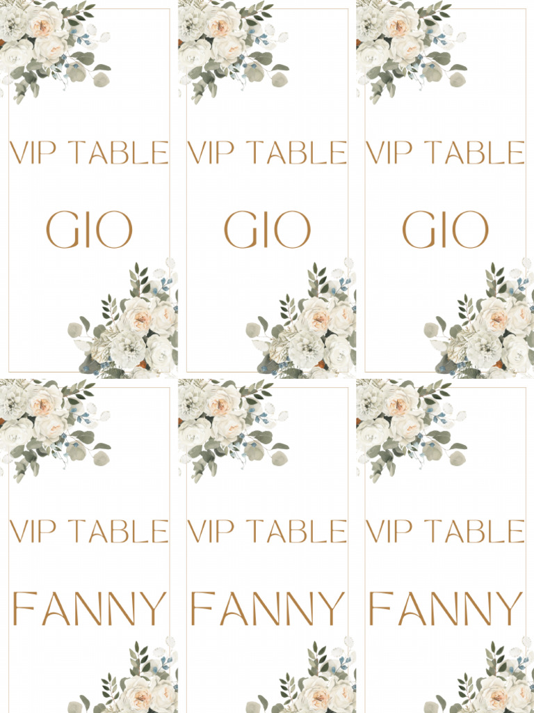 Vip Table Sign - 20250217 - 225541 - 0000 | PDF