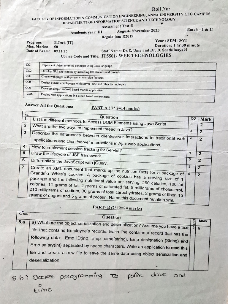 Web Technologies - asses2-1 | PDF | Java Script | J Query