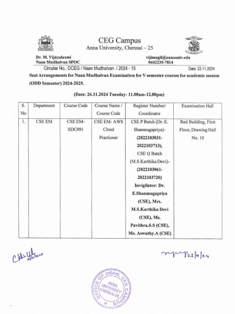 Nan Mudhalvan 5th semester Hall | PDF