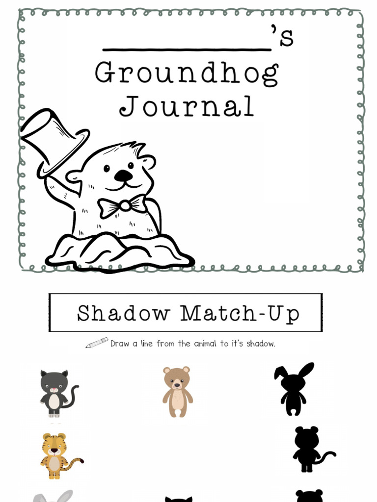 EL Groundhog Day Mini Lessons | PDF