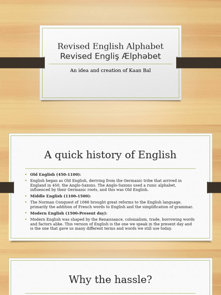 Revised English Alphabet Presentation | PDF | English Language | Alphabet