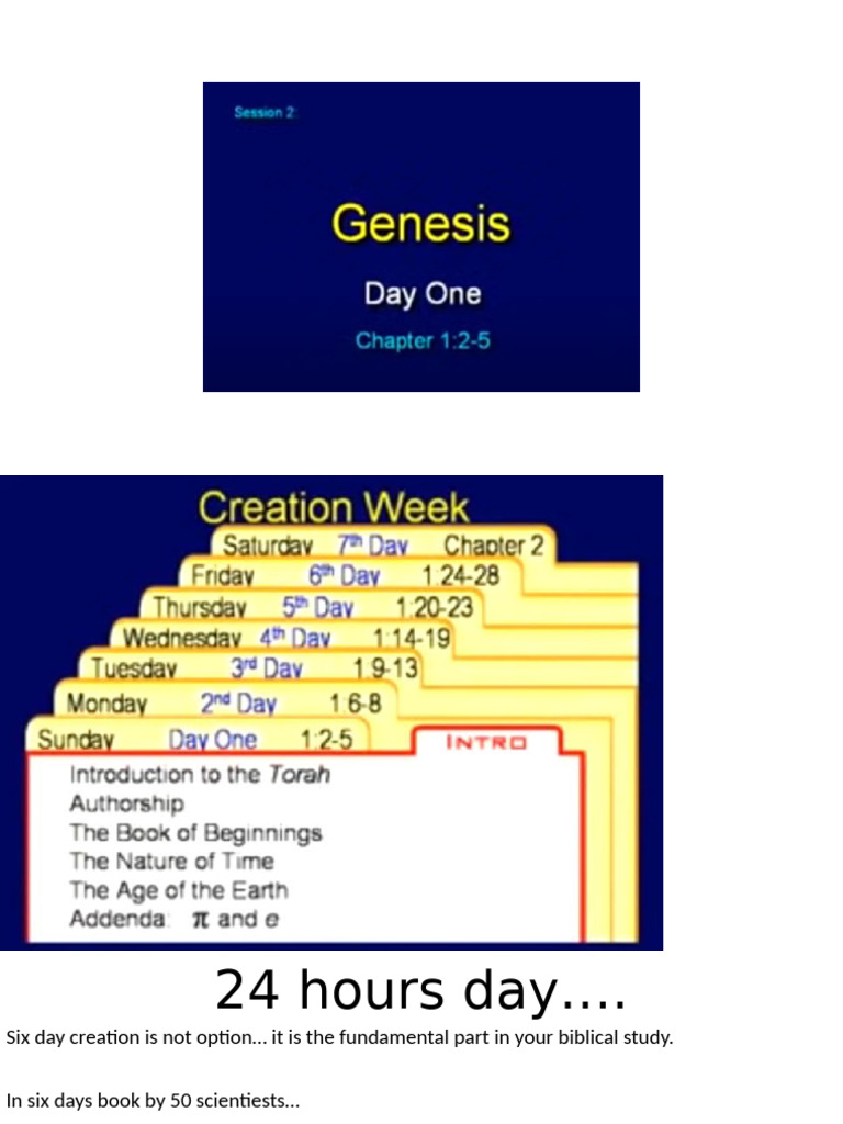 02 Genesis Chuck Missler Day One | PDF