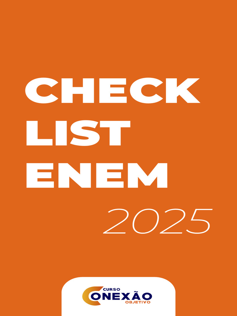 Checklist Completo ENEM 2025 | PDF | Sociologia | Brasil