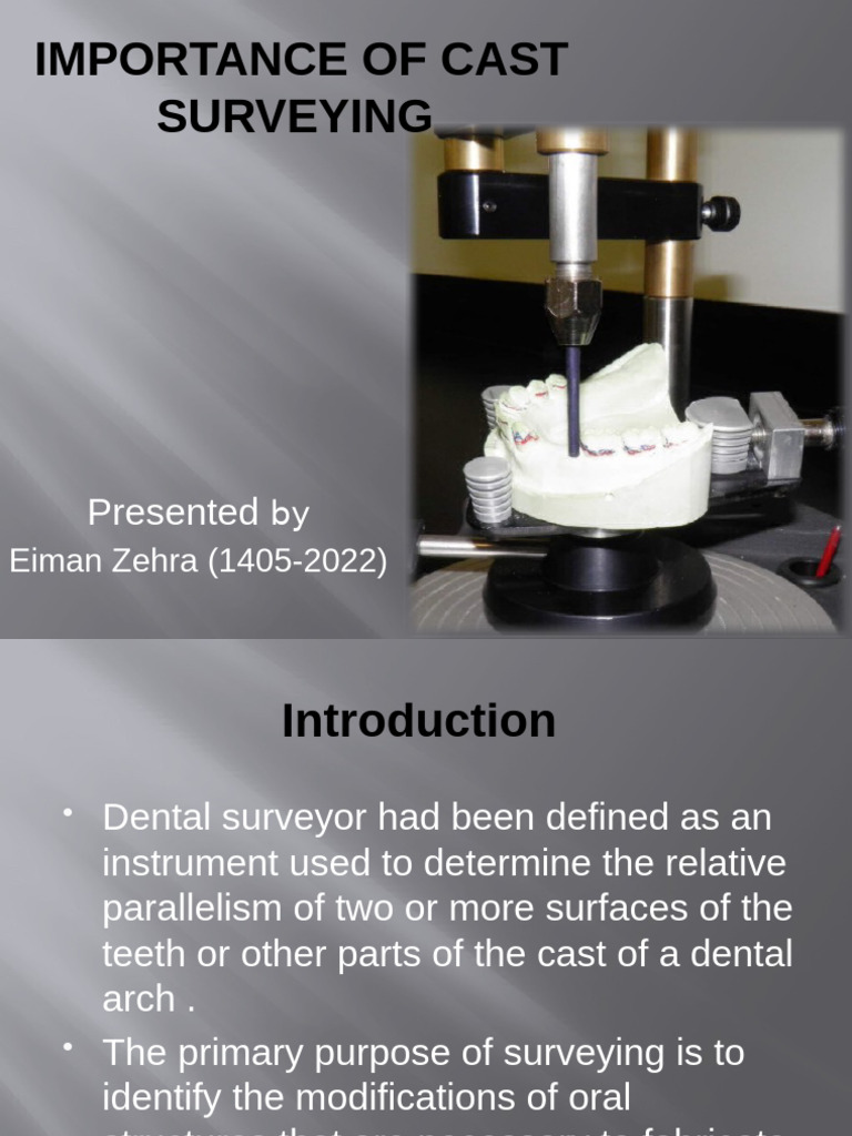 Importance of Cast Surveying in RPD | PDF