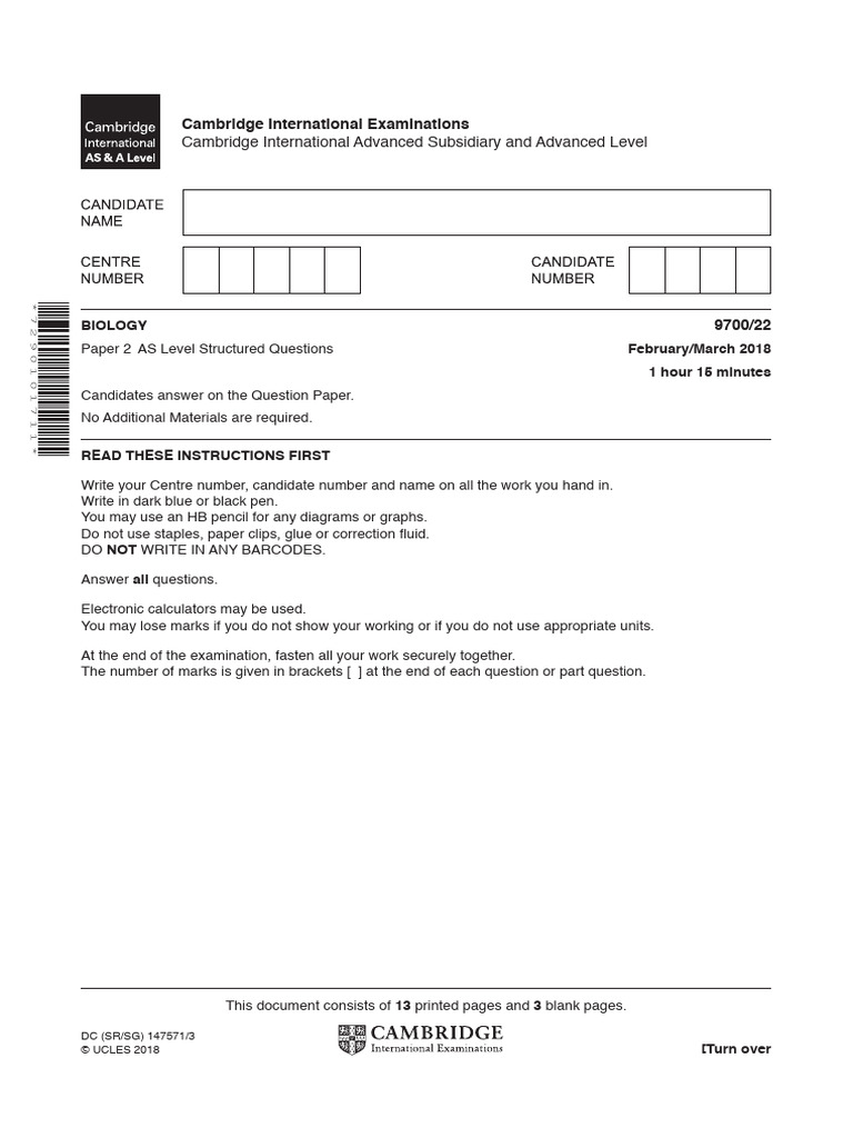Yr 12 Bio Qn Bank. | PDF | Dna | Dna Replication