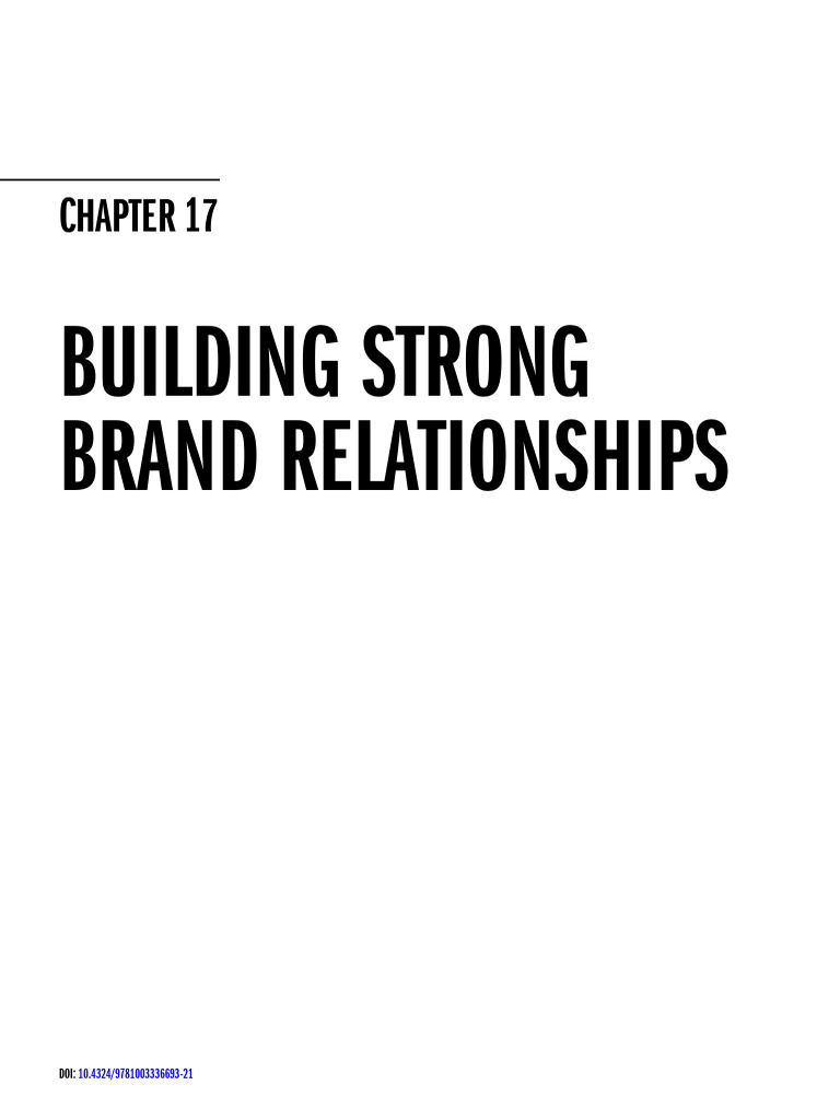 Building Strong Brand Relationships | PDF | Brand | Affect (Psychology)