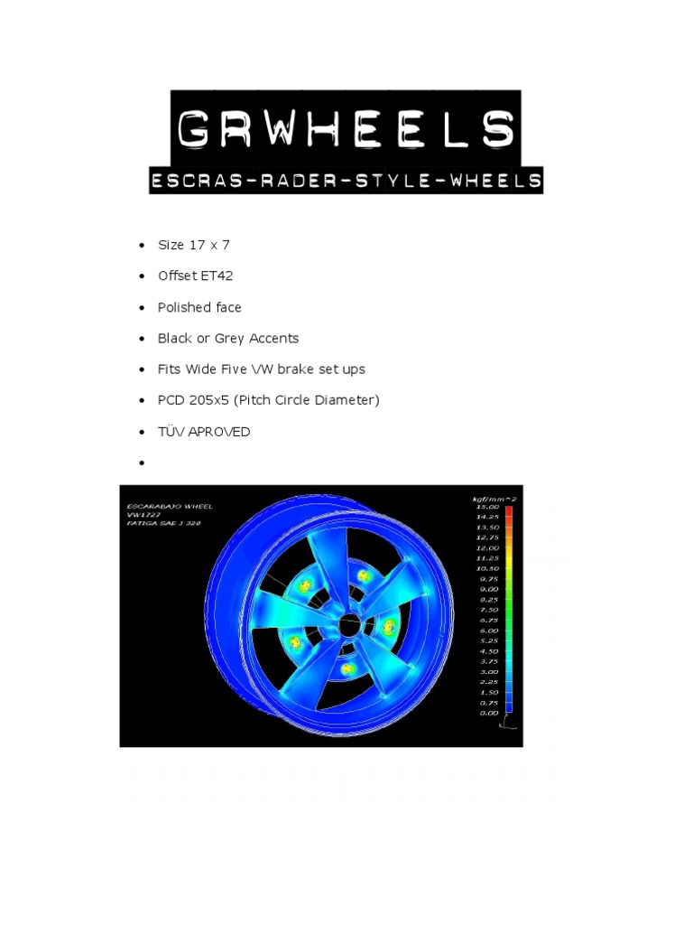 17x7 ESCRAS Rader-Style Wheels | PDF