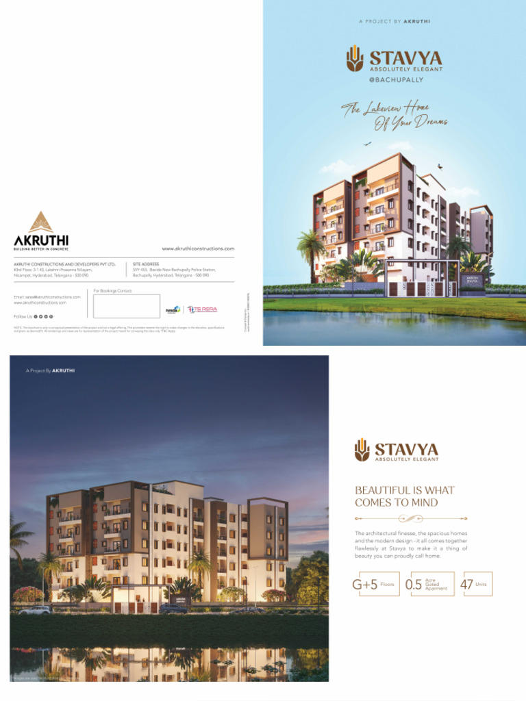 Akruthi Stavya Brochure | PDF