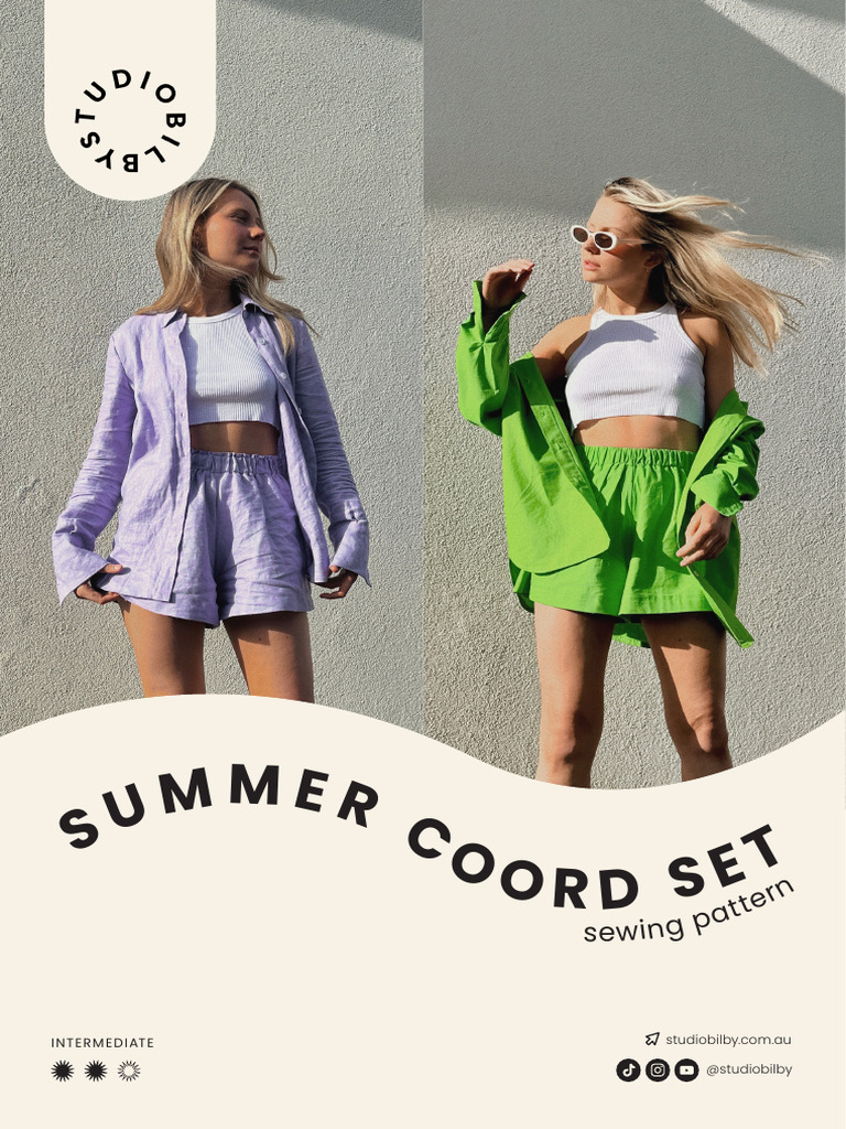 Summer Coord Set Sewing Pattern | PDF | Chess Openings | Chess Theory
