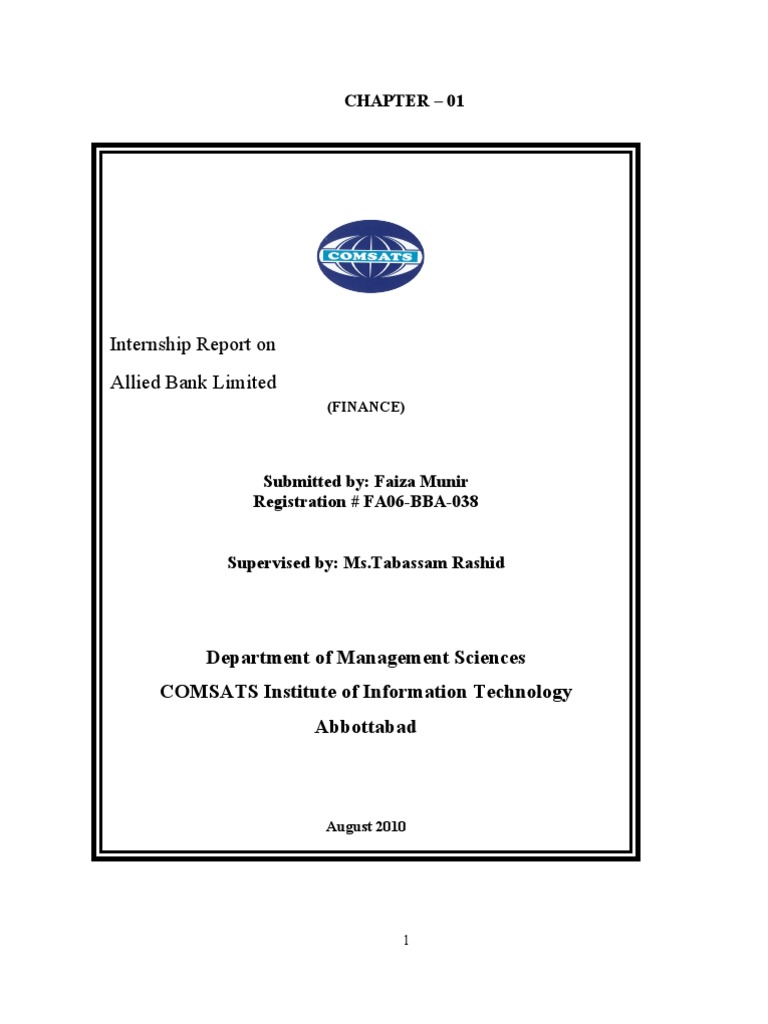Allied Bank Report | PDF | Banks | Financial Services
