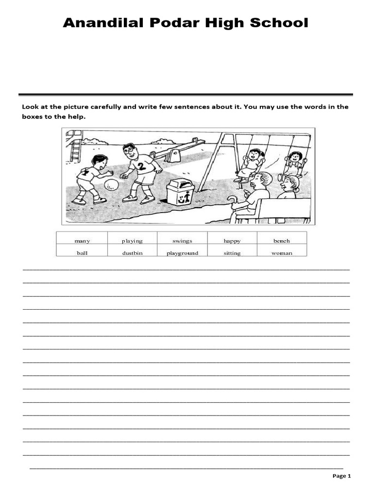 English - Picture Composition | PDF