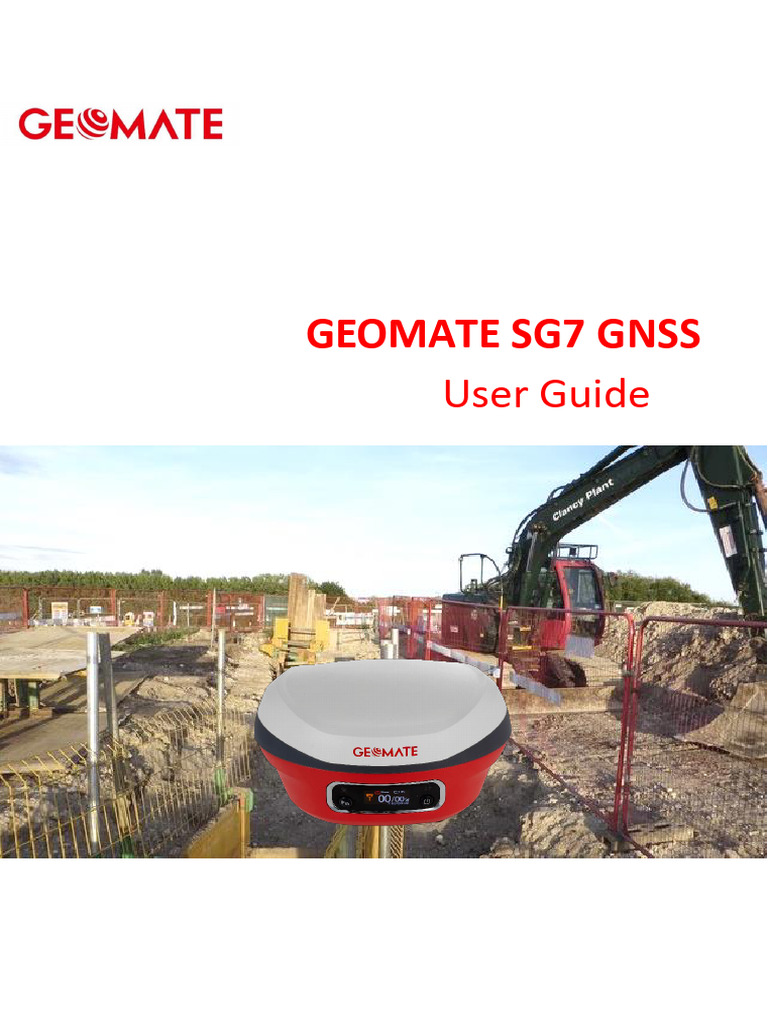 Geomate Sg7 GNSS: User Guide | PDF | Computer File | Rechargeable Battery