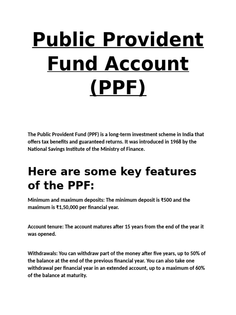 PPF | PDF