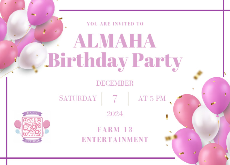 ALMAHA Birthday Party - PDF 2 | PDF