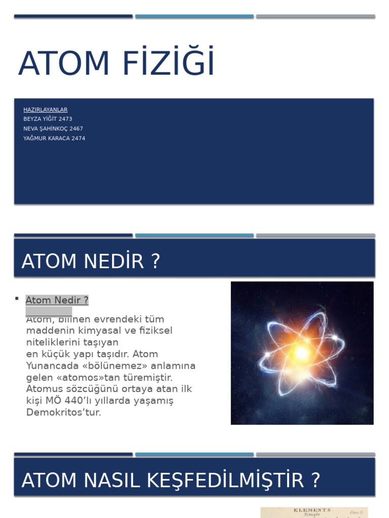 Atom Fiziği | PDF