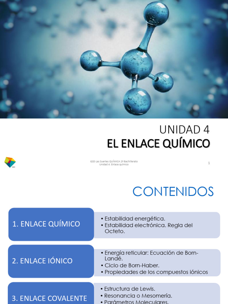 Enlace Químico: Tipos y Propiedades | PDF | Enlace químico | Enlace iónico
