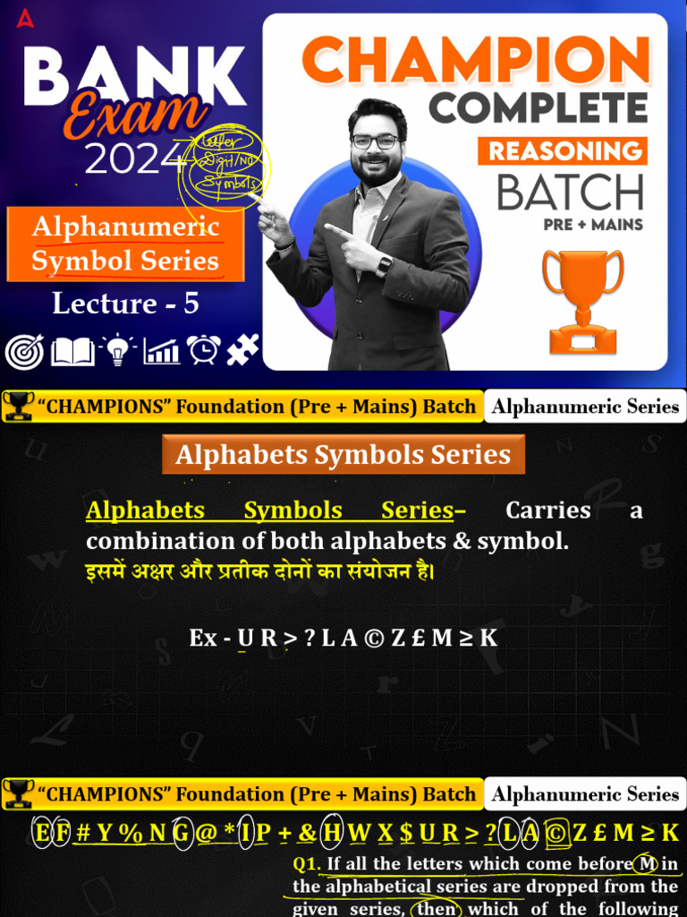 012 Alphanumeric Series Lec 5 Alphanumeric Symbol Series by @ImTgLoki | PDF