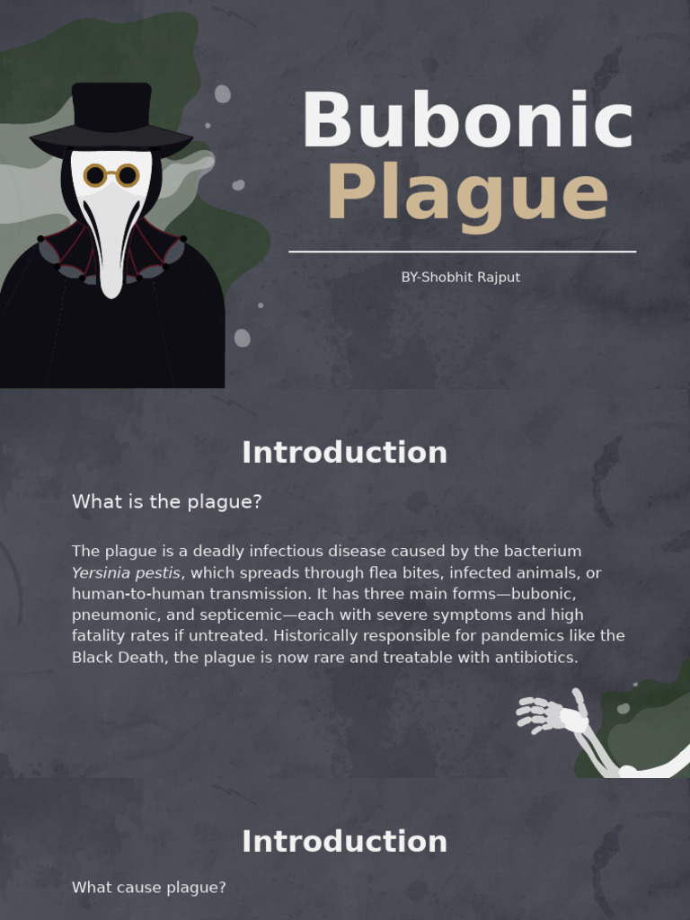Bubonic Plague - by Slidesgo | PDF | Plague (Disease) | Microbiology