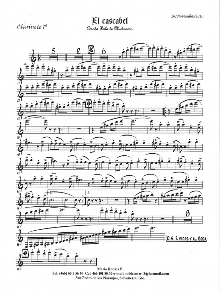 EL CASCABEL - Perla de Michoacan (1) | PDF