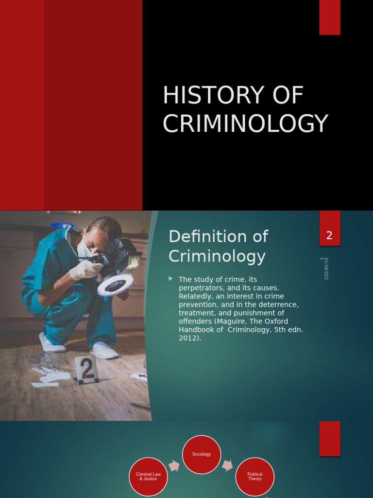 Overview of Criminology's History | PDF | Criminology | Crimes