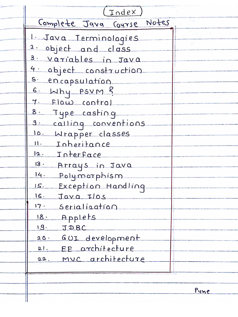 1 Complete Java Notes Part 1 | PDF